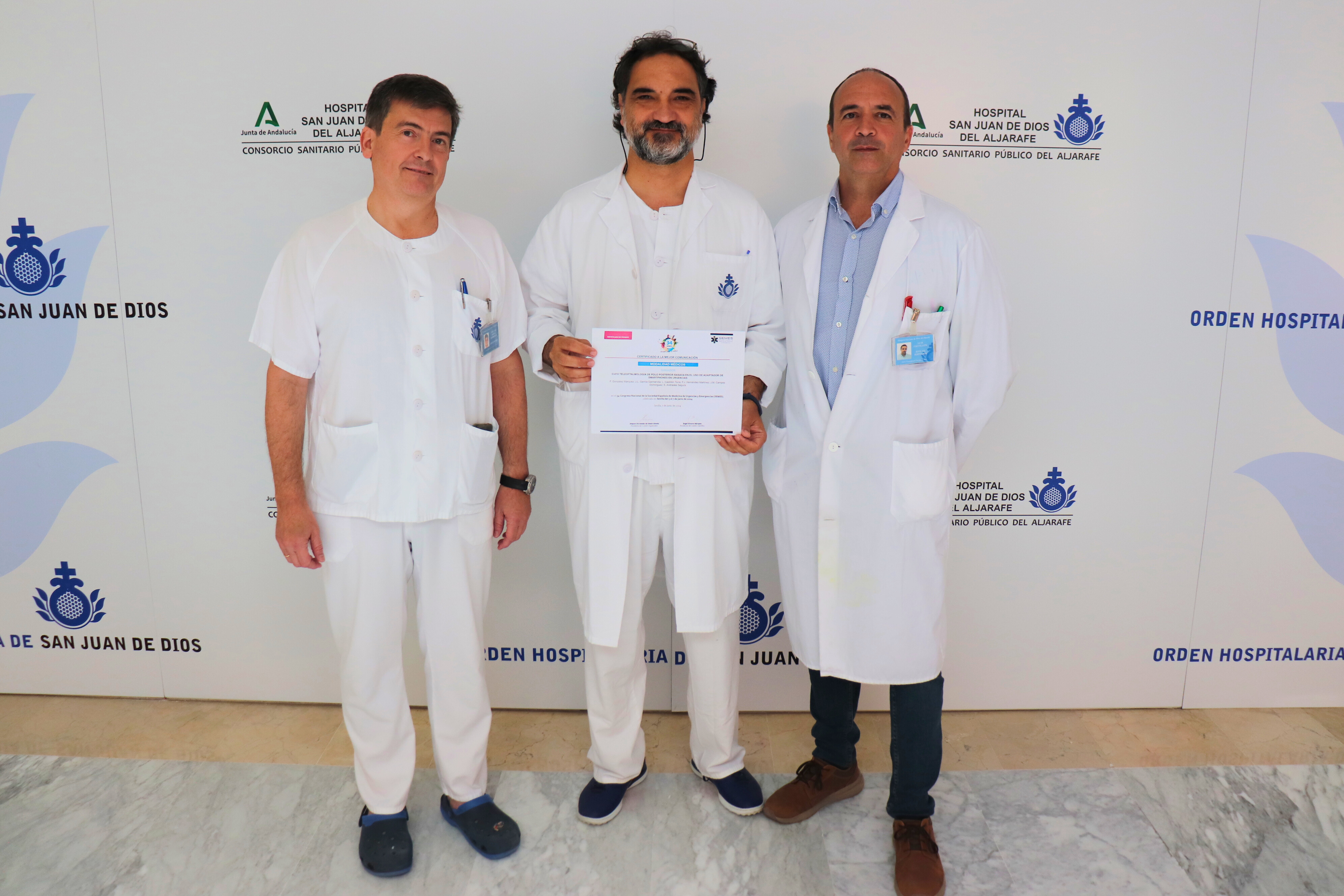 El Hospital San Juan de Dios del Aljarafe, primer premio en el congreso nacional de Medicina de ...
